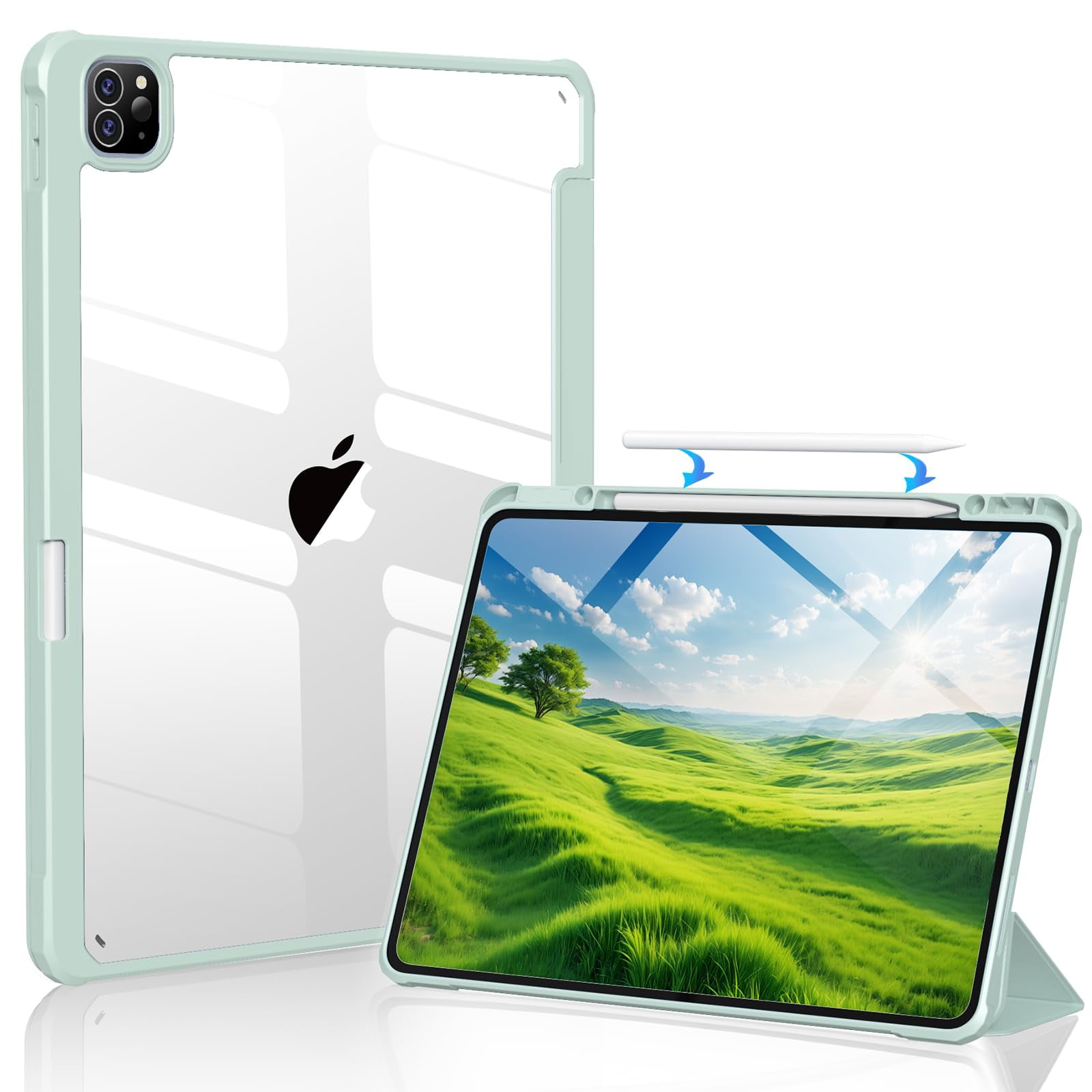 IPad Pro 12.9 Inch Case with Pencil Holder 6th/5th/4th Gen 2022/2021 ...