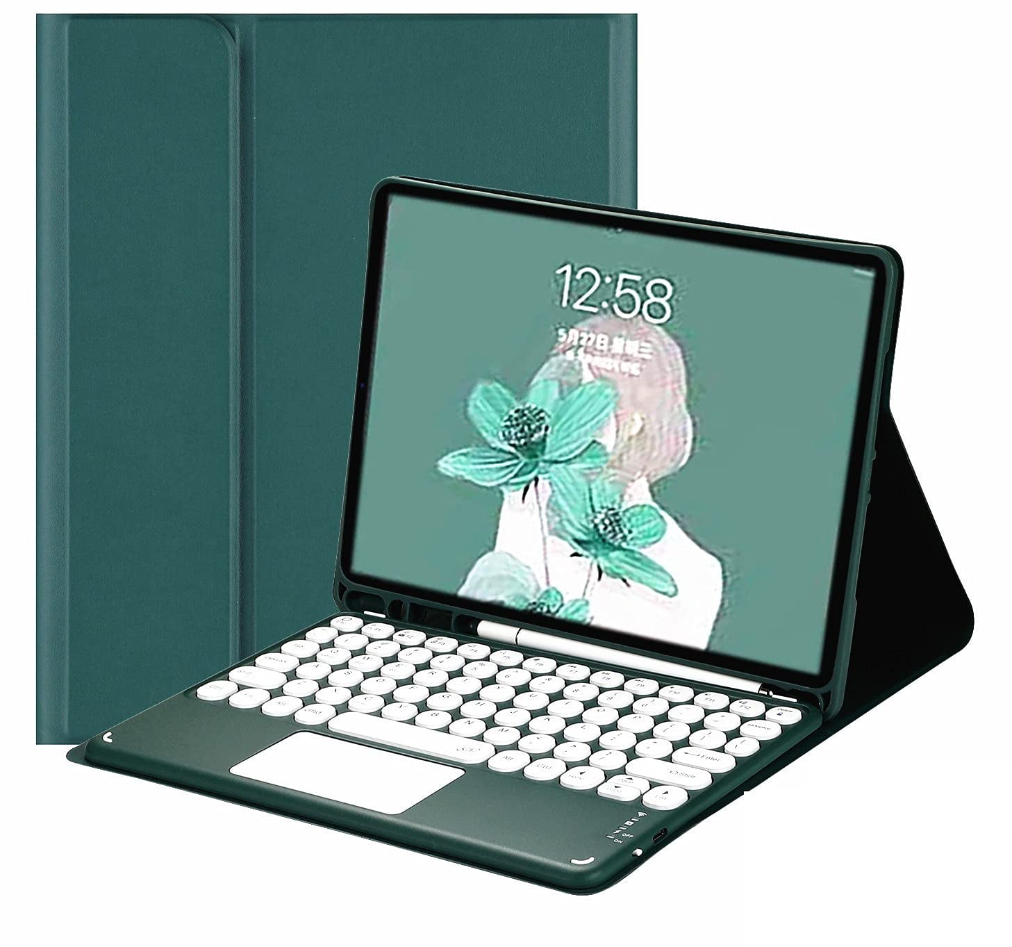 IPad mini4 mini5 Keyboard Case Touchpad Magnetic Detachable Bluetooth ...