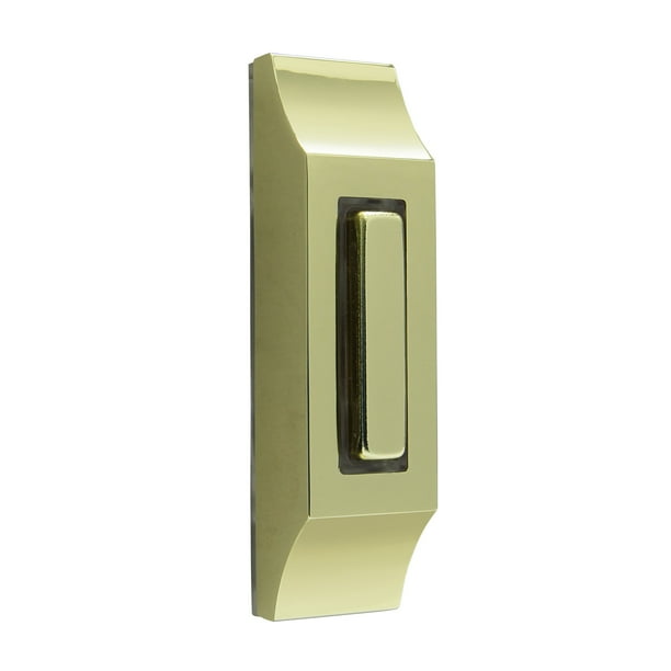IQ America DP1232A Contemporary Polished Brass Lighted Pushbutton ...
