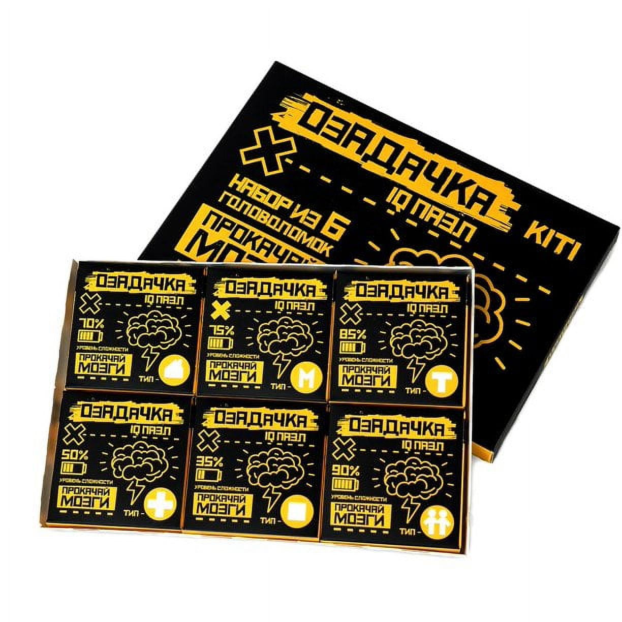 IQ Puzzle for Kids and Adults – KIT 1 (6 Puzzles) Fun and Entertaining ...