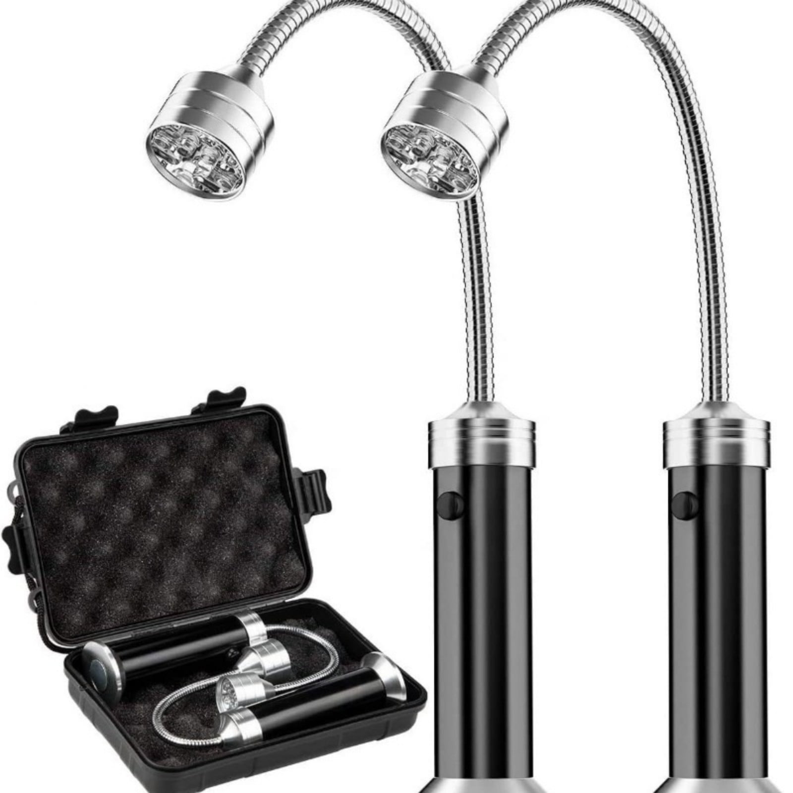 IQGVEB Flexible Hose LED Flashlights with 9 LEDs, Magnetic Base ...