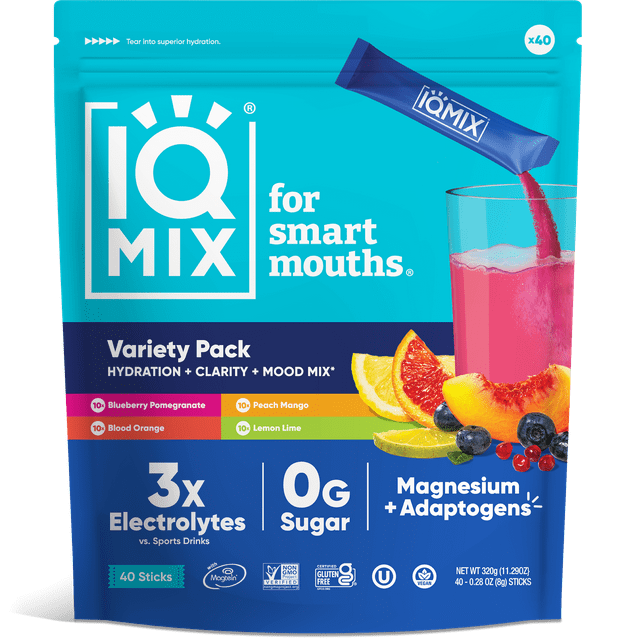 IQMIX Sugar Free Electrolytes Powder Packets - Hydration Supplement ...