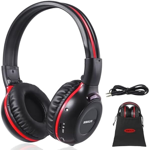 IR Headphones for Car DVD, Infrared Headphones Kids Universal 2 Channel ...