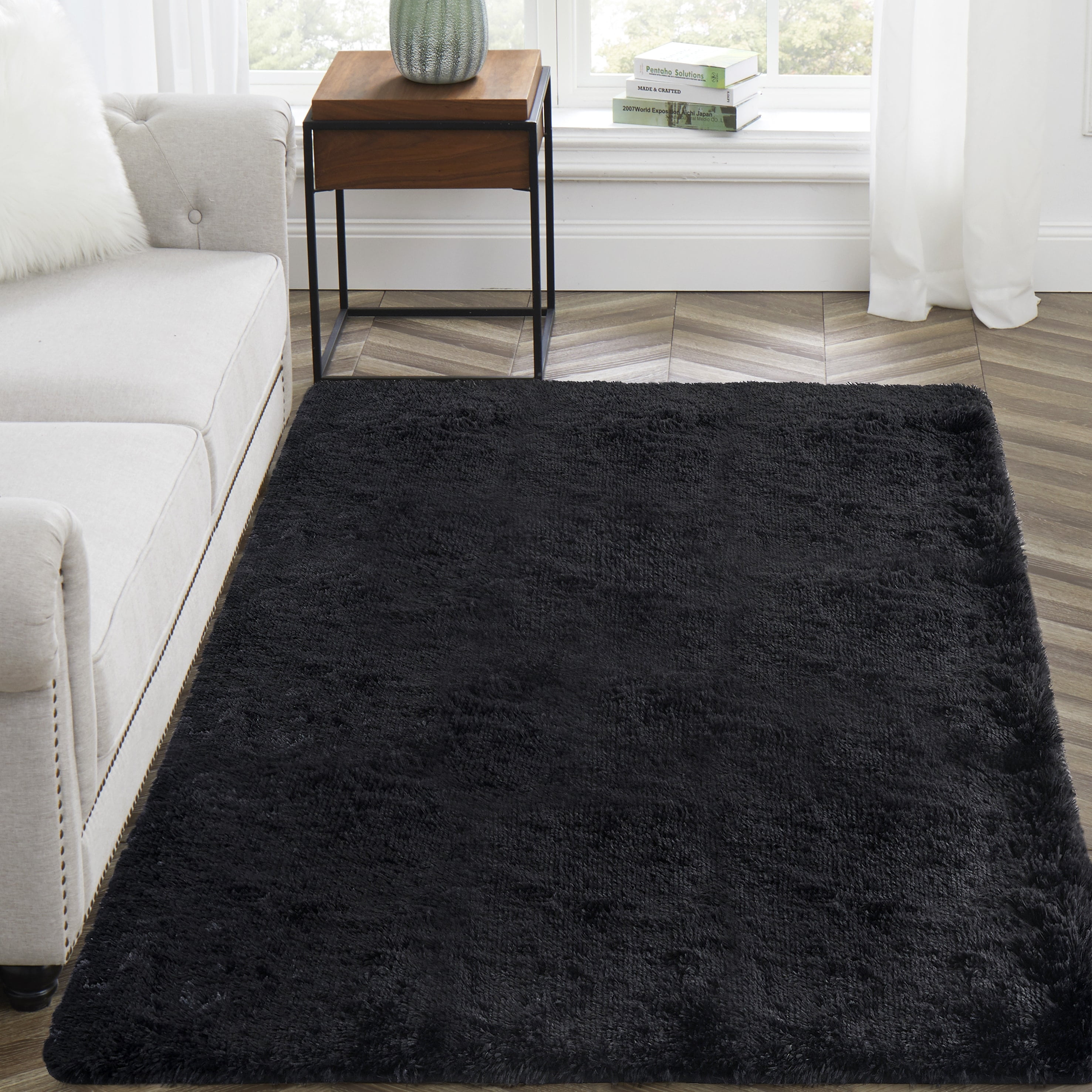 IR Imperial Room Shaggy Rug 3x5ft for Hallway, Ultra Soft Modern Area ...