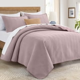 IR Imperial Rooms 2-Piece Soft Linen Quilt Set, Ultrasonic Chevron ...