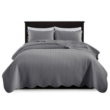 Beatrice Home Fashons Channel Chenille Bedspread Queen Ivory - Walmart.com