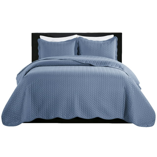 IR Imperial Rooms 3 Piece Queen Bedding Soft Bedspread with 2 Pillow ...