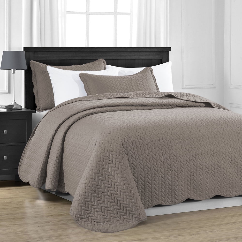 IR Imperial Rooms 3 Pc Quilt for Queen/Full bed Microfiber Bedspread ...