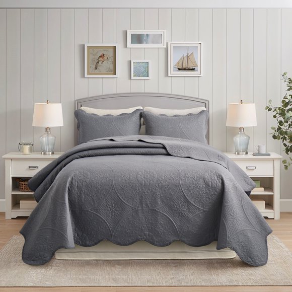 Gray Bedspreads in Bedspreads - Walmart.com