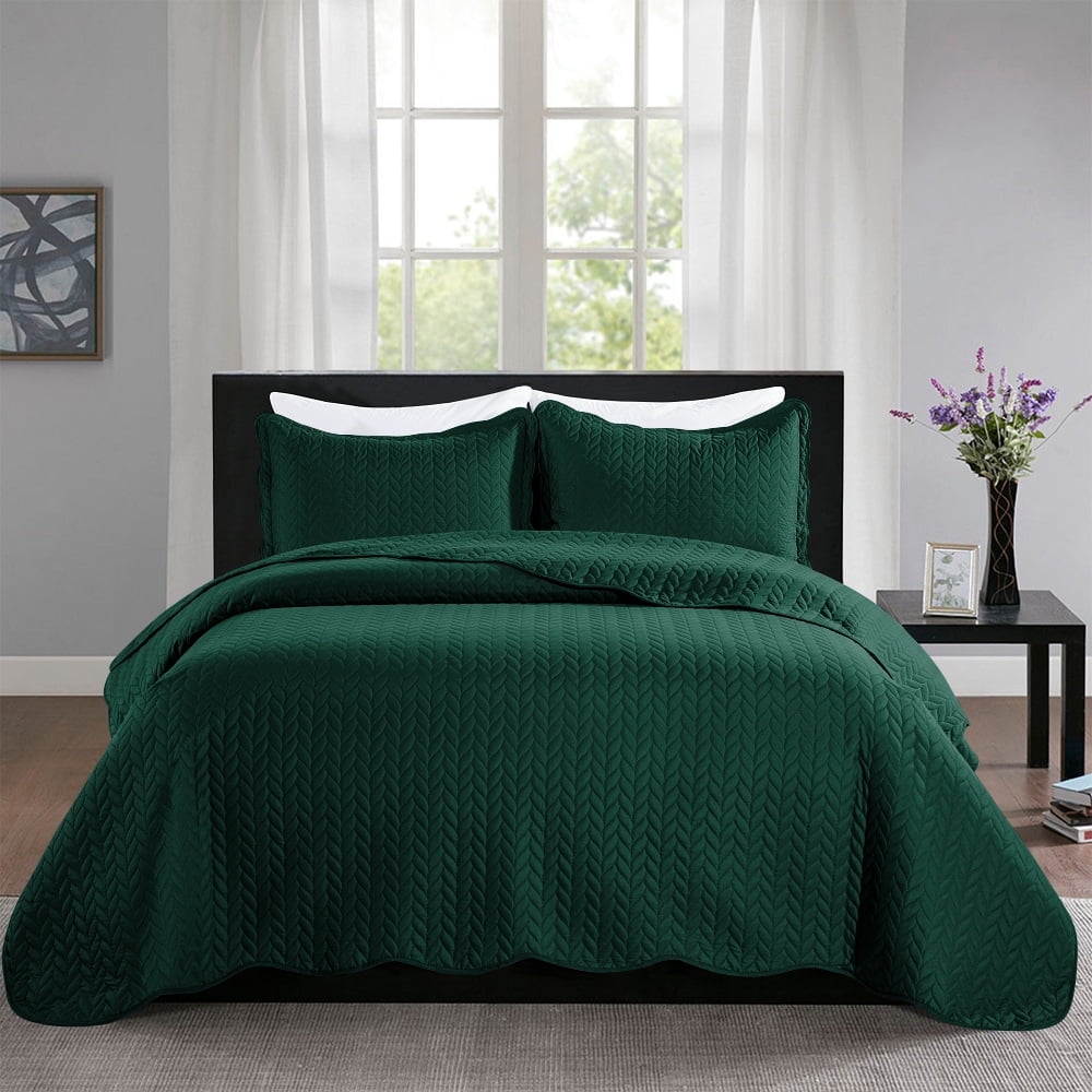 IR Imperial Rooms King Size Quilted Comforter Bedding Set with Shams ...