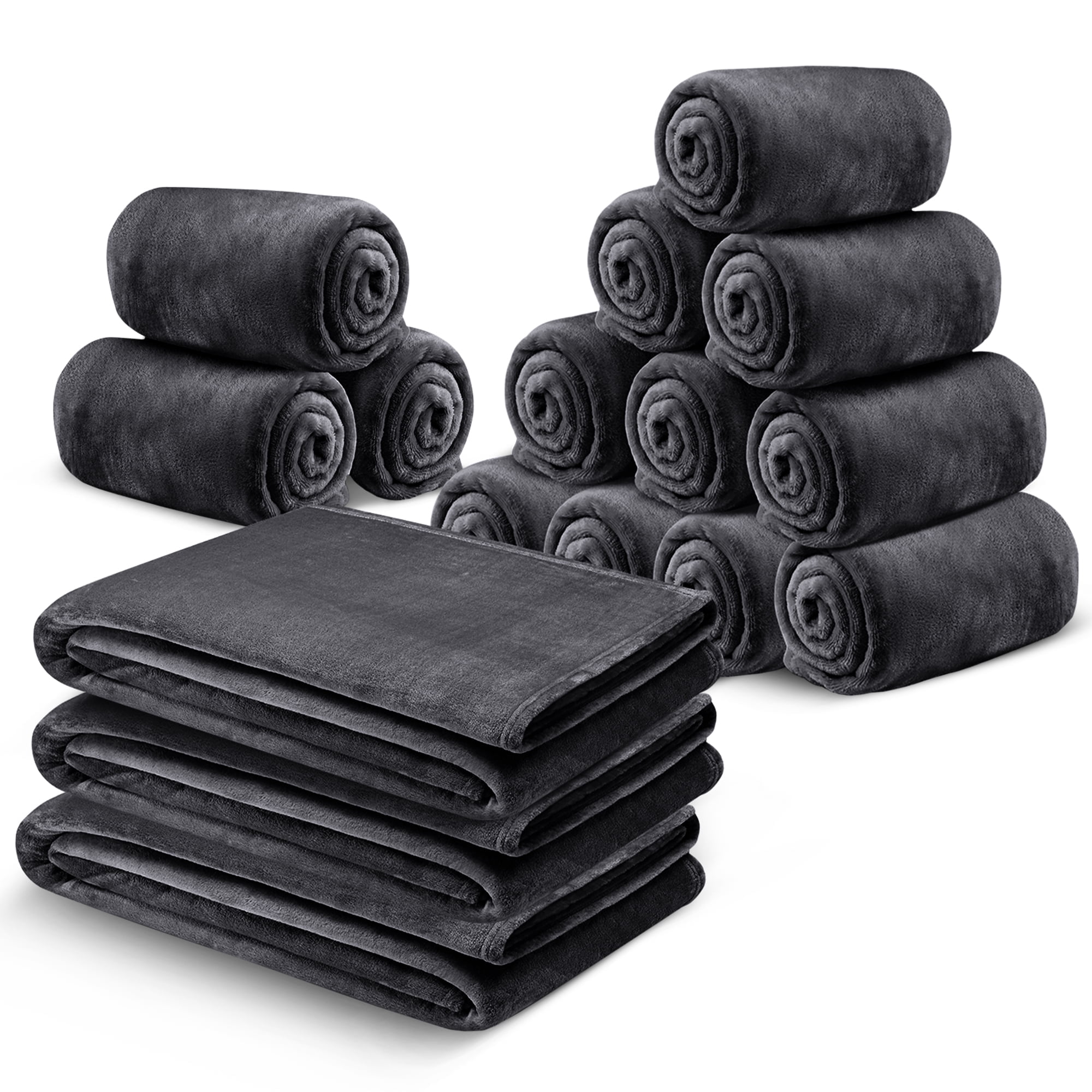 IR Imperial Rooms Fleece Blanket Bulk Pack of 16 For Wholesale Soft ...
