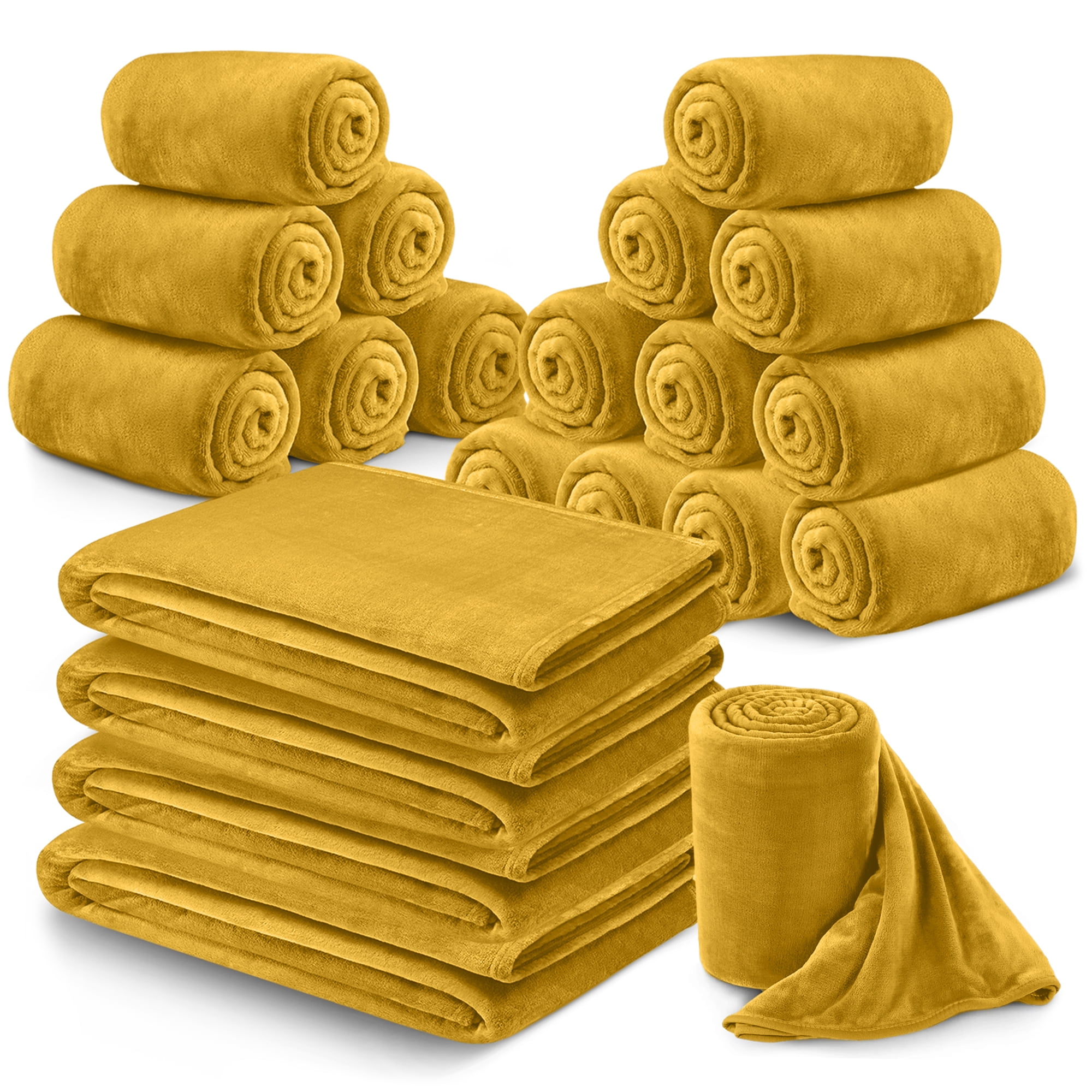 IR Imperial Rooms Fleece Blanket Bulk Pack of 21 For Wholesale Soft ...