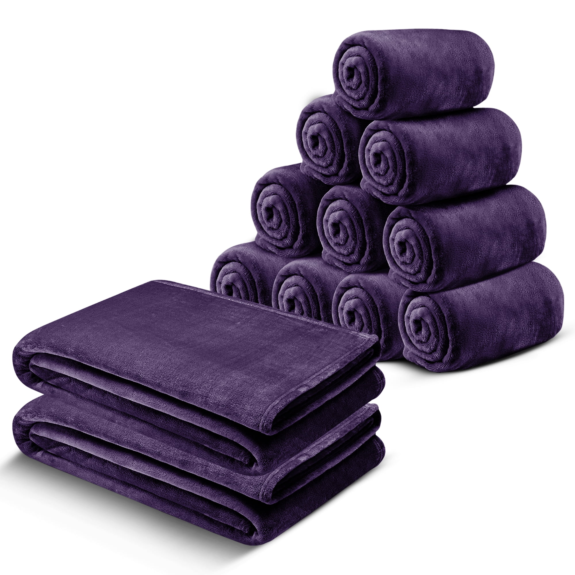 IR Imperial Rooms Fleece Blanket Bulk Pack of 12 For Wholesale Soft ...