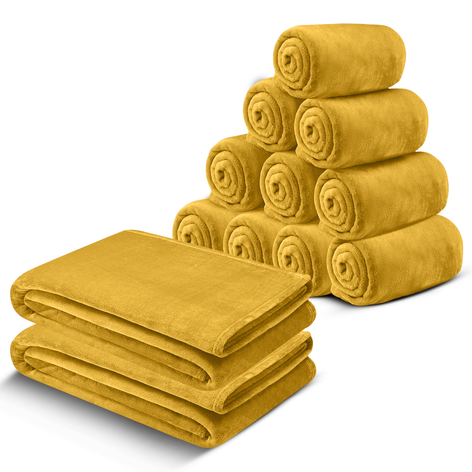 IR Imperial Rooms Fleece Blanket Bulk Pack of 12 For Wholesale Soft ...