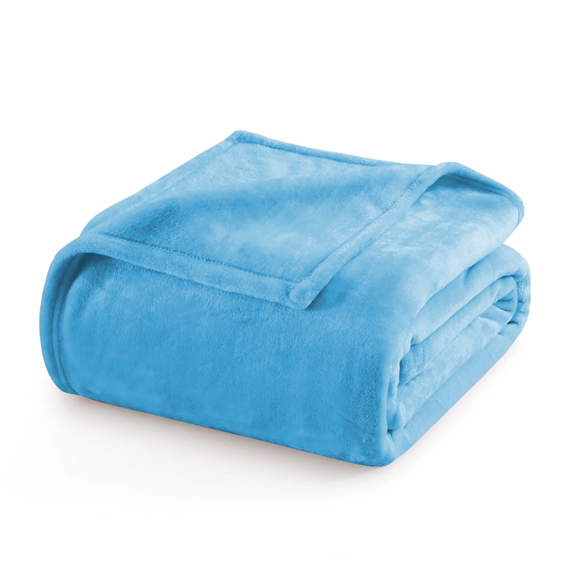 IR Imperial Rooms Soft and Warm Fuzzy Full/Queen Light Blue Fleece ...