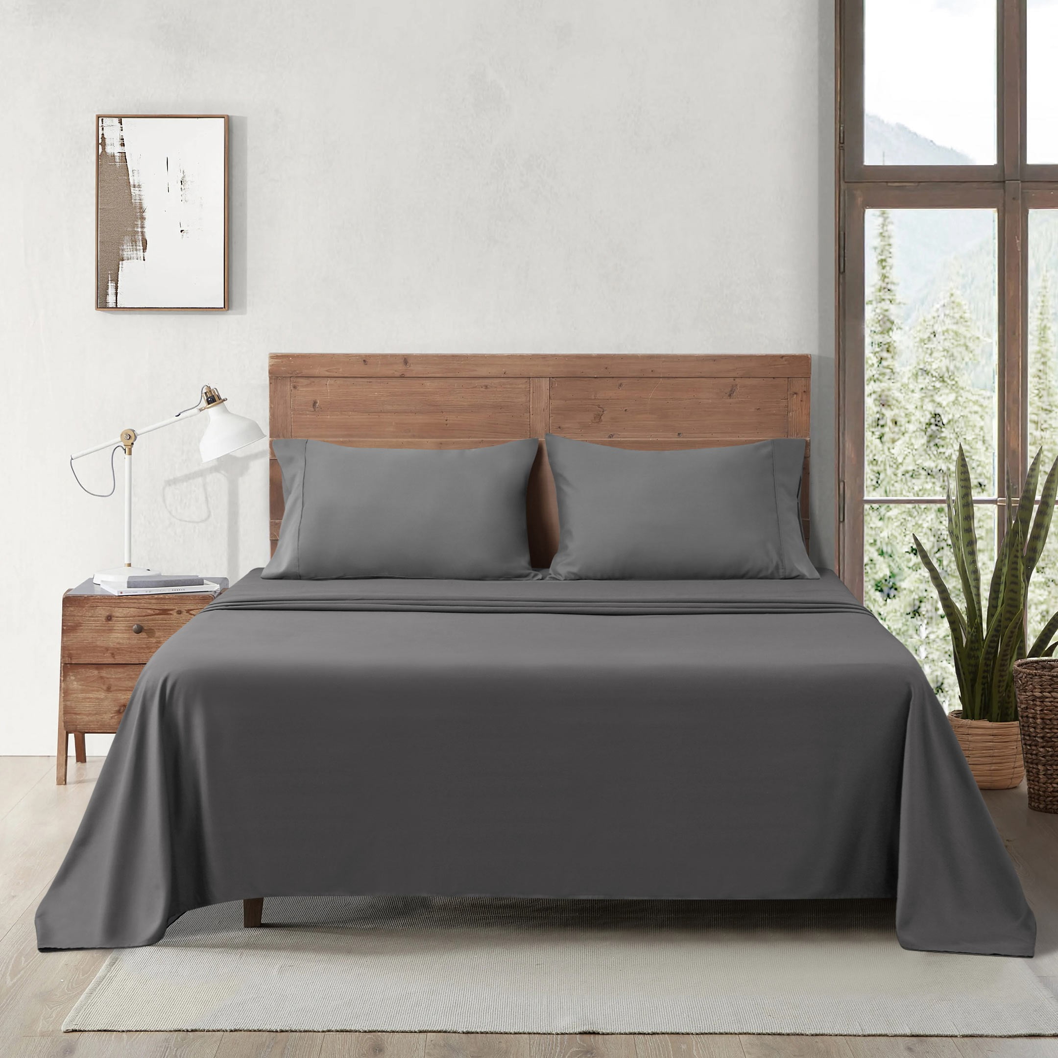 Imperial Rooms Twin Size Soft Microfiber 1800 Series Plain Bed Sheet ...