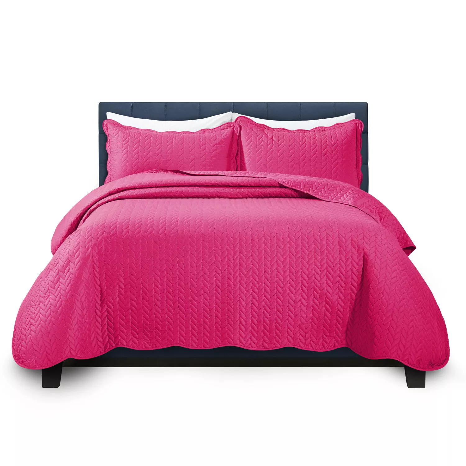 IR Imperial Rooms Quilt Set Bedding Soft Microfiber Reversible with 1 ...