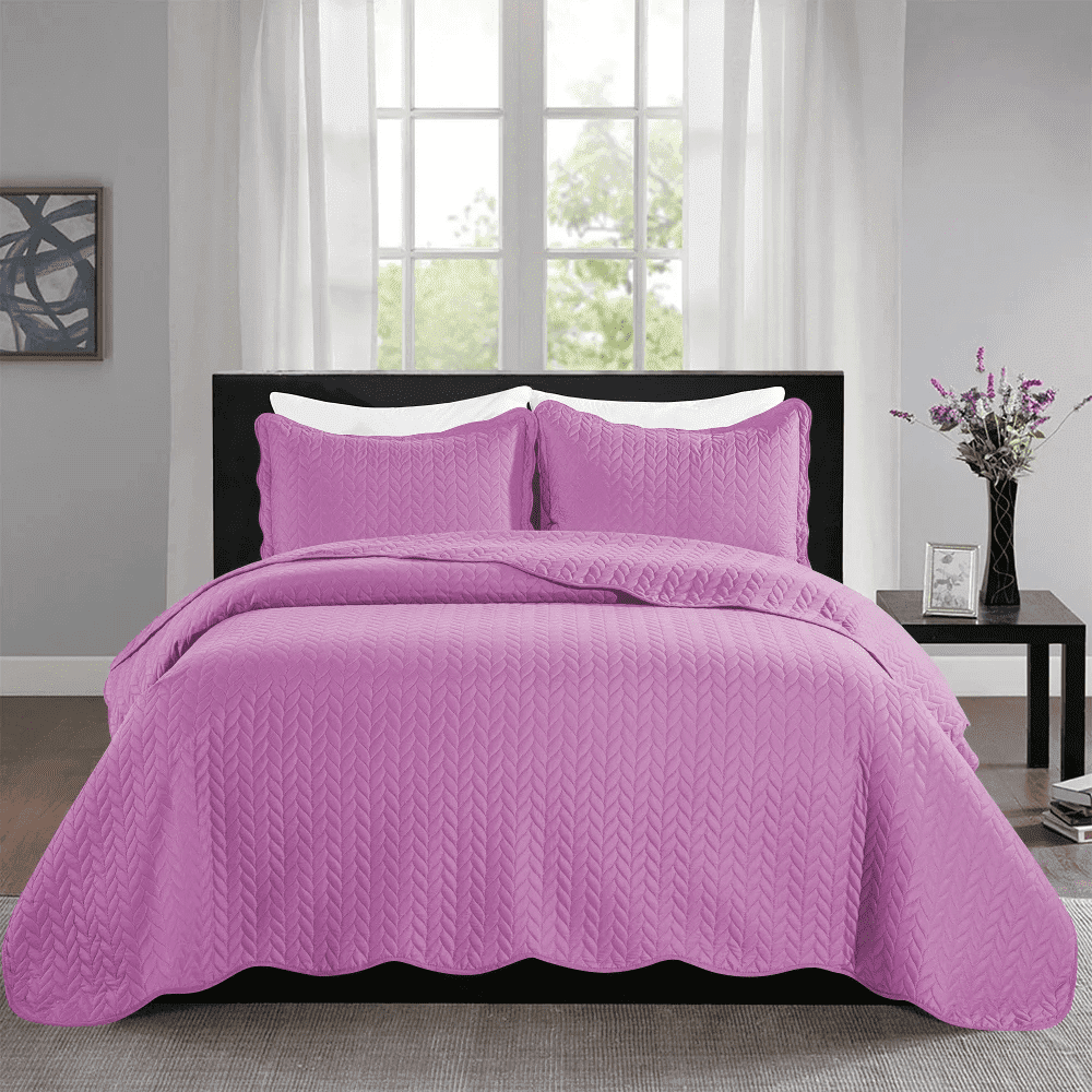 Imperial Rooms 2 Piece Quilt Set Chevron Microfiber Soft Kids ...