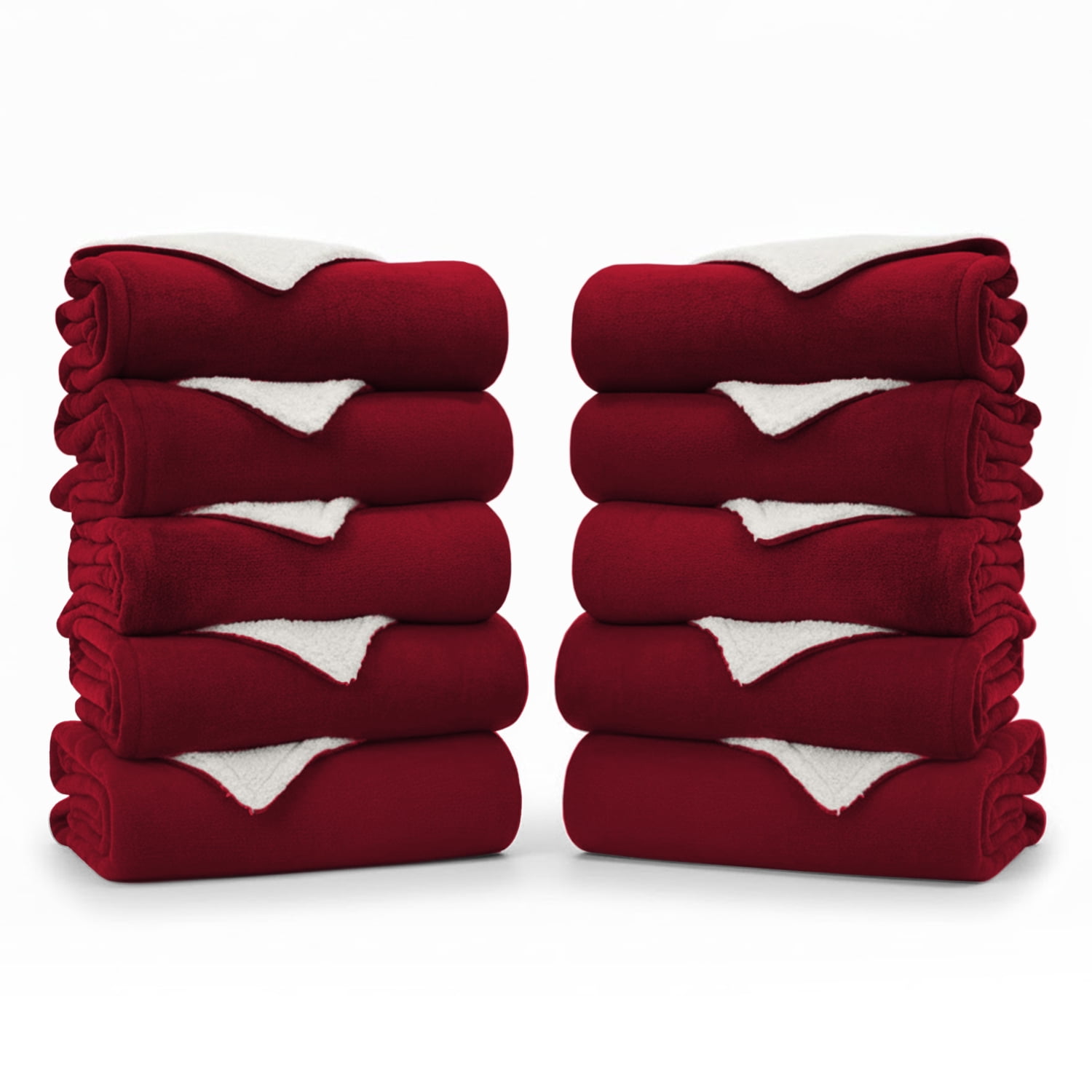 IR Imperial Rooms Wholesale Sherpa Fleece Blankets 10-Packs Warm & Soft ...