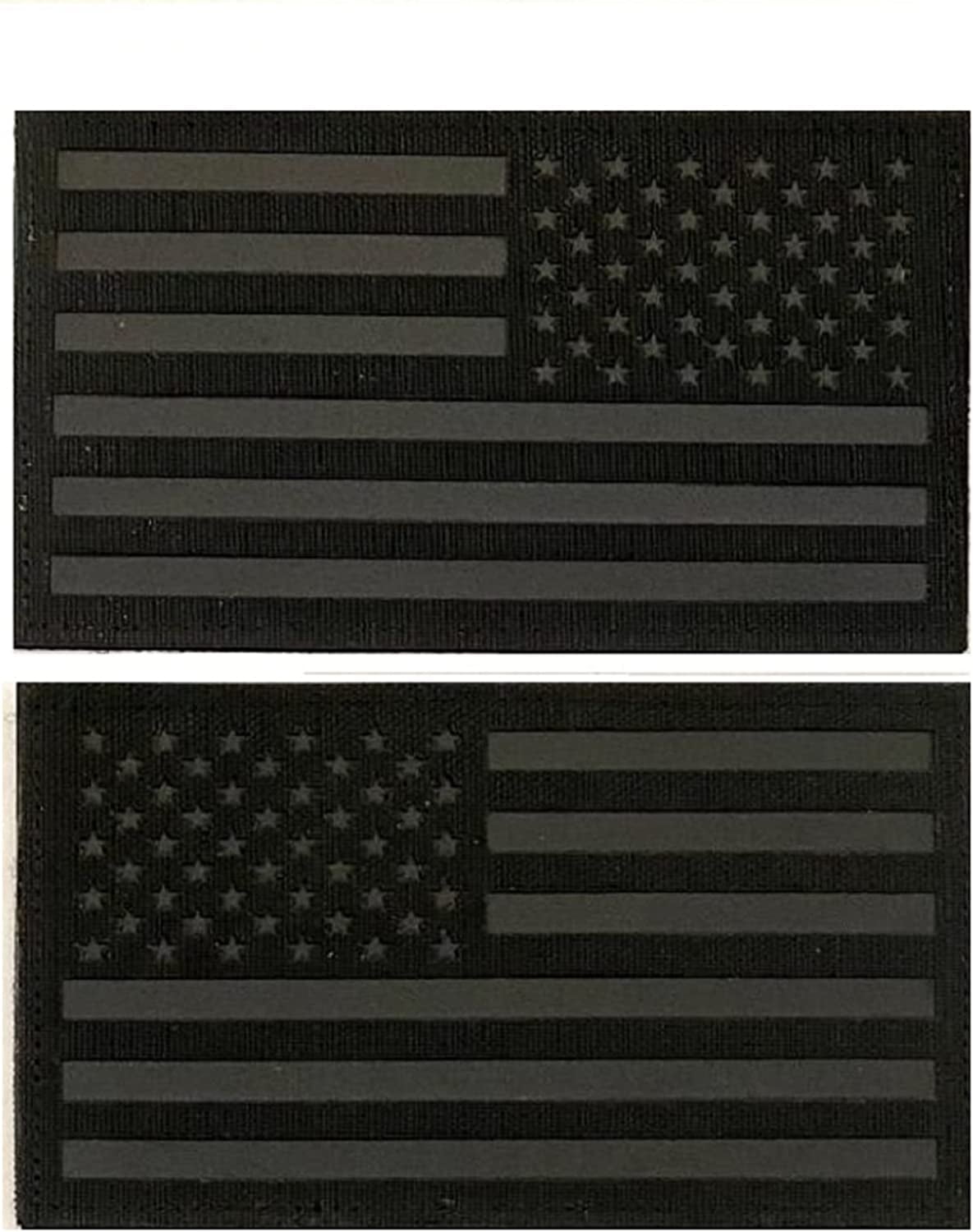 IR Infrared Flag Patch Flag Patch Black Lot of Two Hook and Loop ...