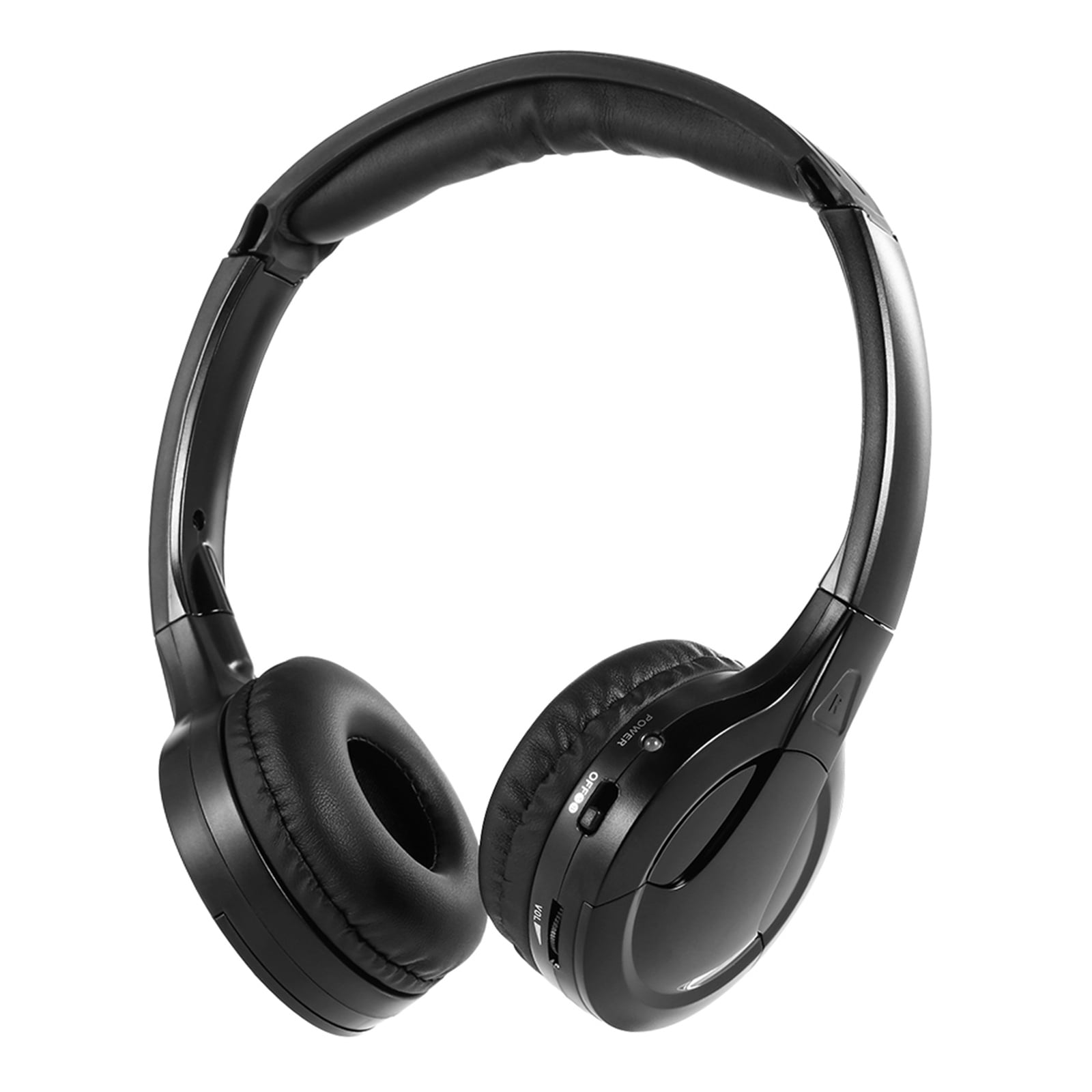 IR Infrared Wireless Car Headphones Stereo Headset Wired Earphone Dual ...