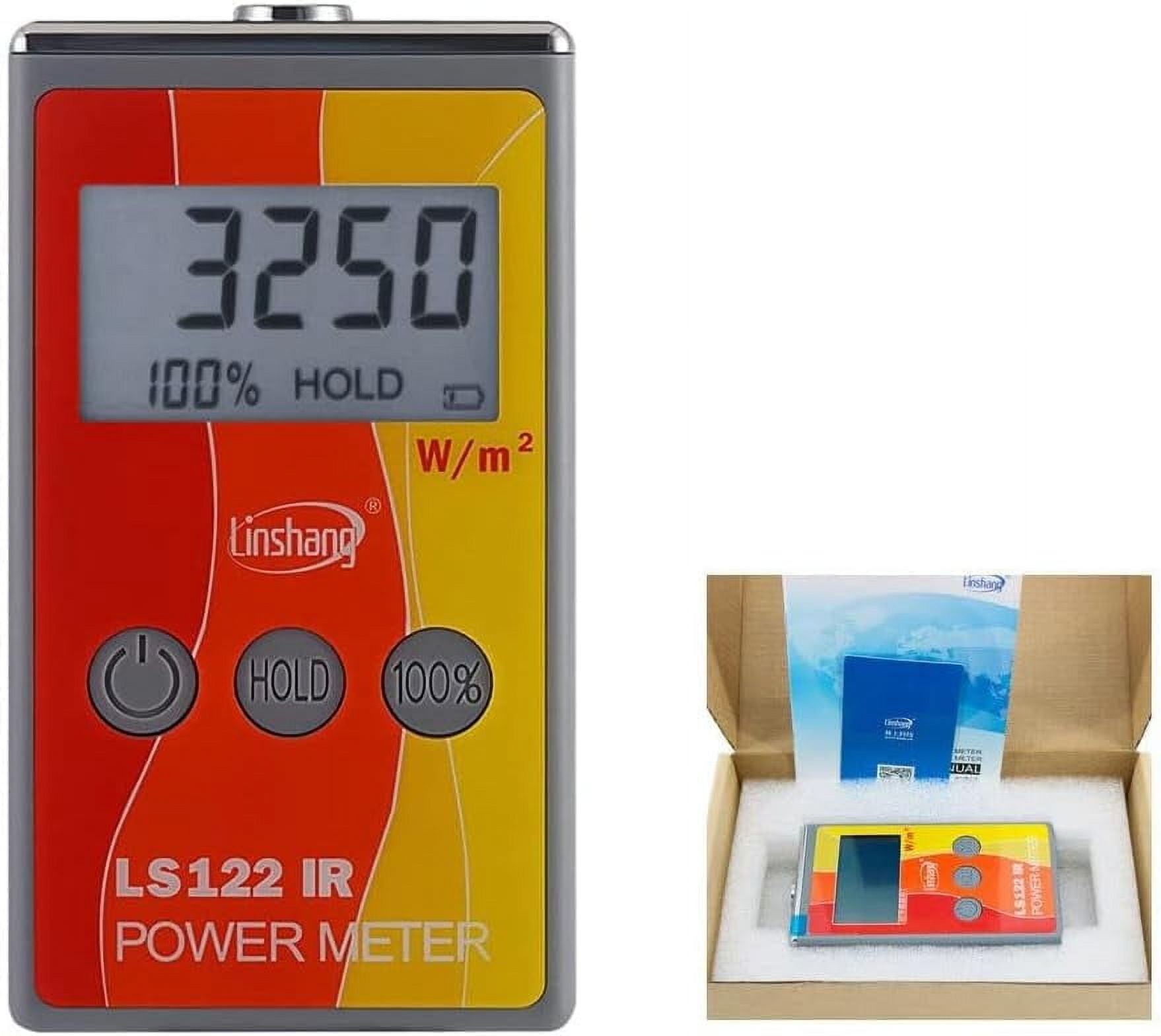 IR power meter Infrared radiation luminance 1000 to 1700 nm IR ...