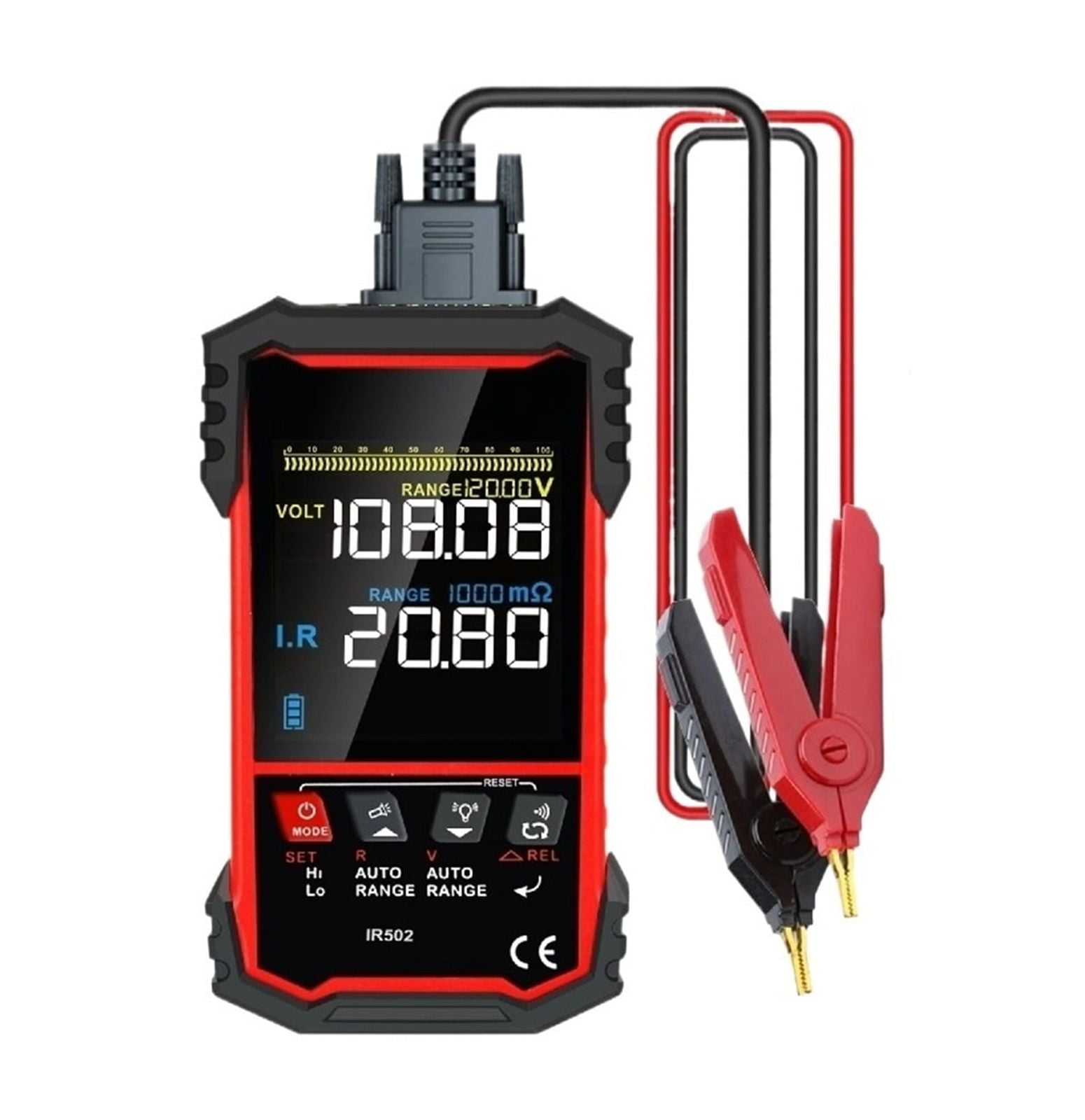 IR502 Battery Internal Resistance Tester 0.000m~500 High Precision ...