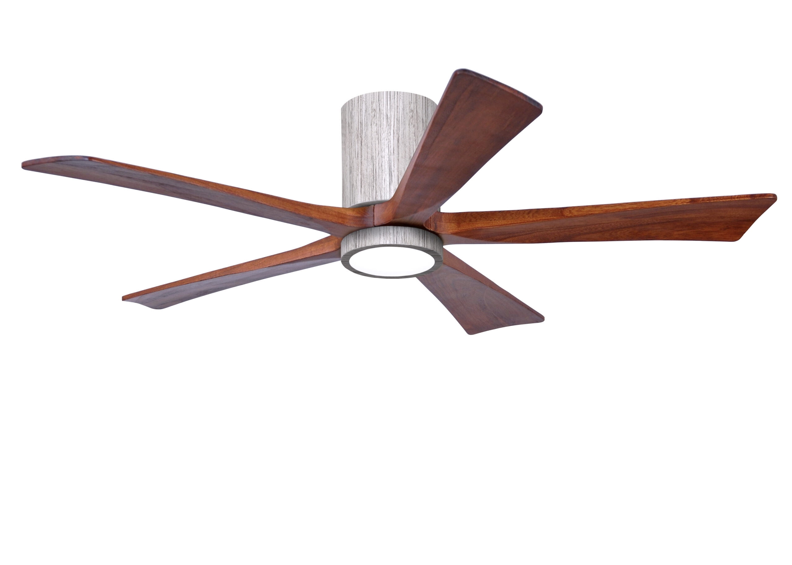 IR5HLK five-blade flush mount paddle fan in Barn Wood finish with 52 ...