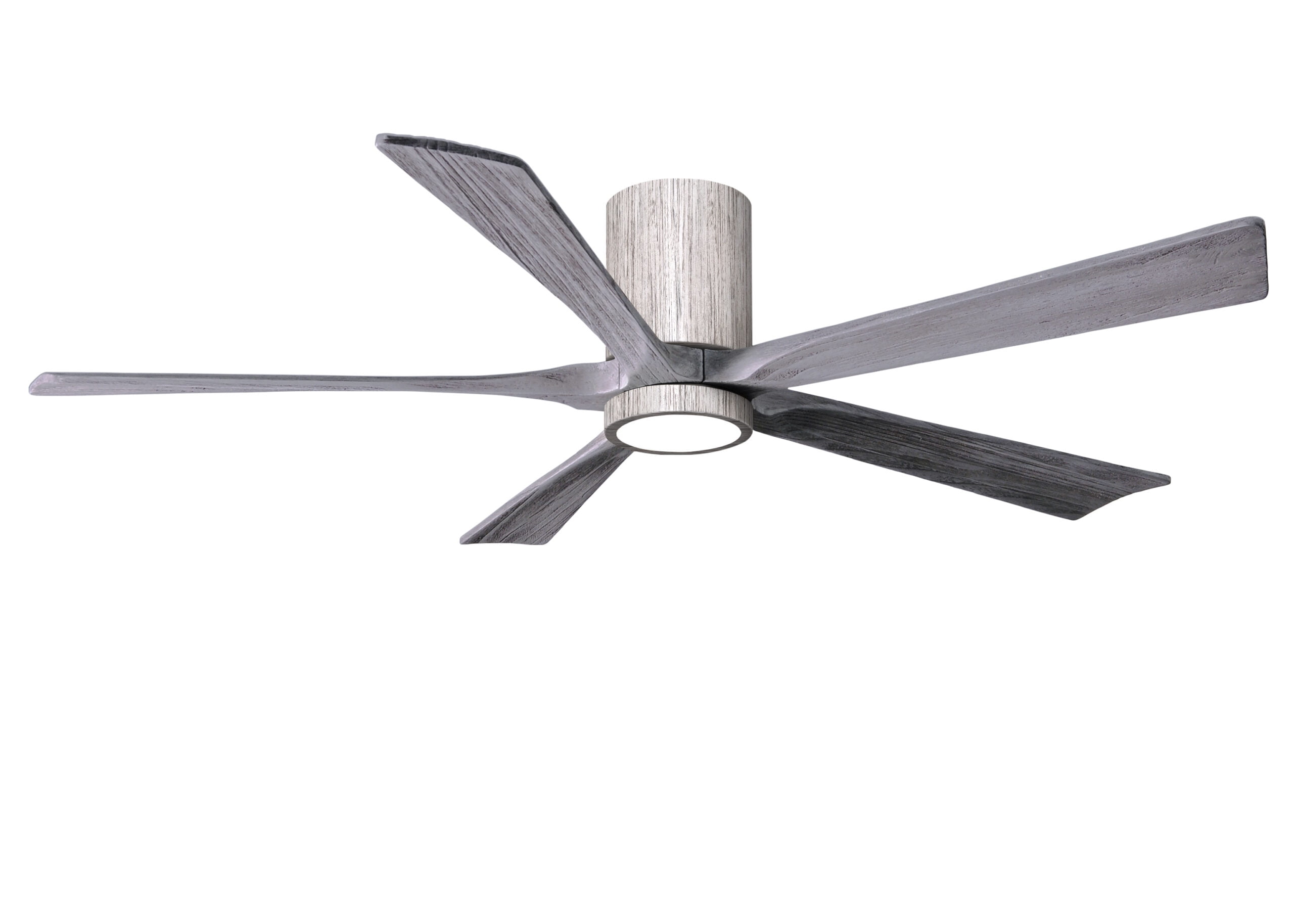 IR5HLK five-blade flush mount paddle fan in Barn Wood finish with 60 ...