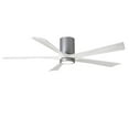 IR5HLK five-blade flush mount paddle fan in Brushed Nickel finish with ...