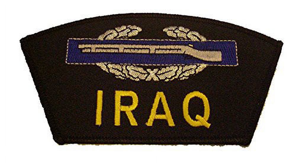 IRAQ with COMBAT INFANTRY BADGE CIB PATCH - Yellow Royal Blue and ...