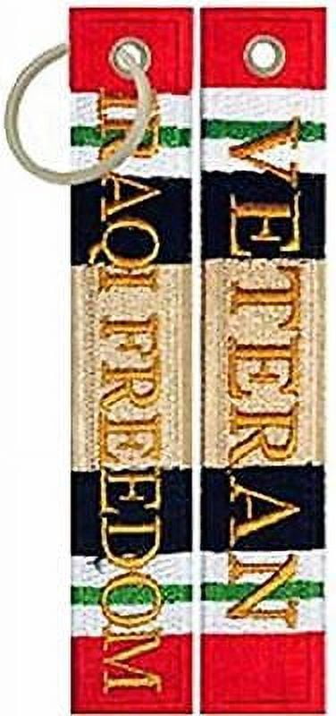 IRAQI FREEDOM VETERAN KEY CHAIN OIF IRAQ OPERATION VET SERVICE RIBBON ...