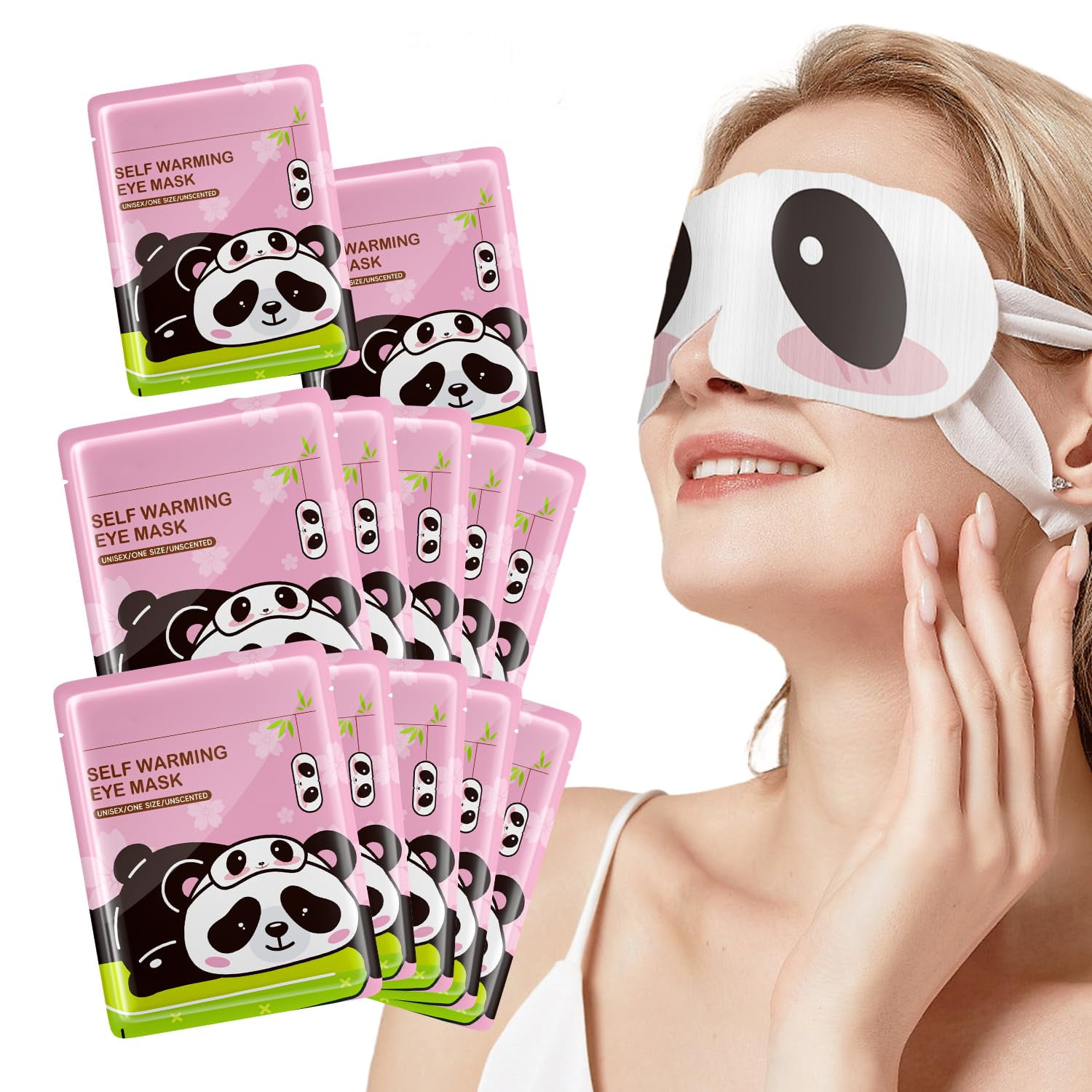 IREV 12 Pack Steam MMF7 Eye Mask, SPA Warm Sleep Eye Mask, Disposable ...