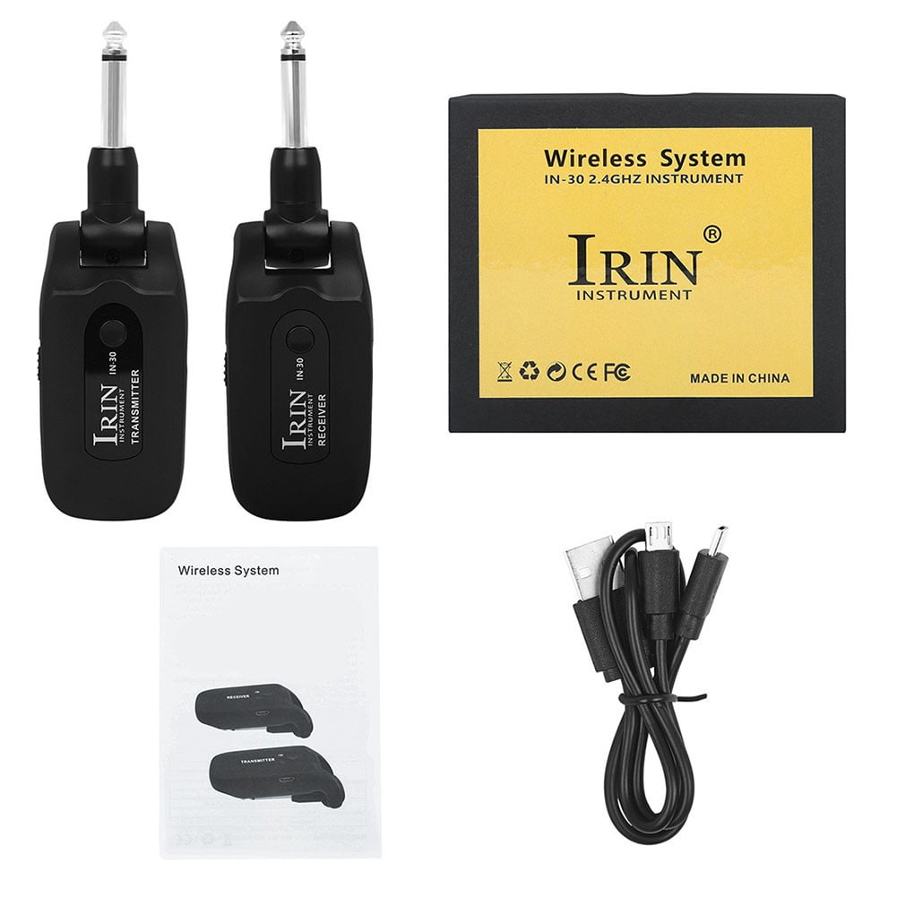 IRIN Guitar Wireless System Transmitter Receiver Rechargeable For ...