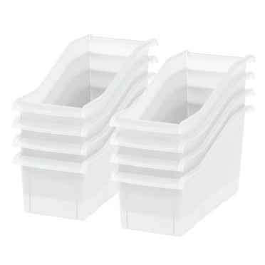 Storex Large Book/Magazine Bin, Plastic, Assorted Colors, Set of 5 ...