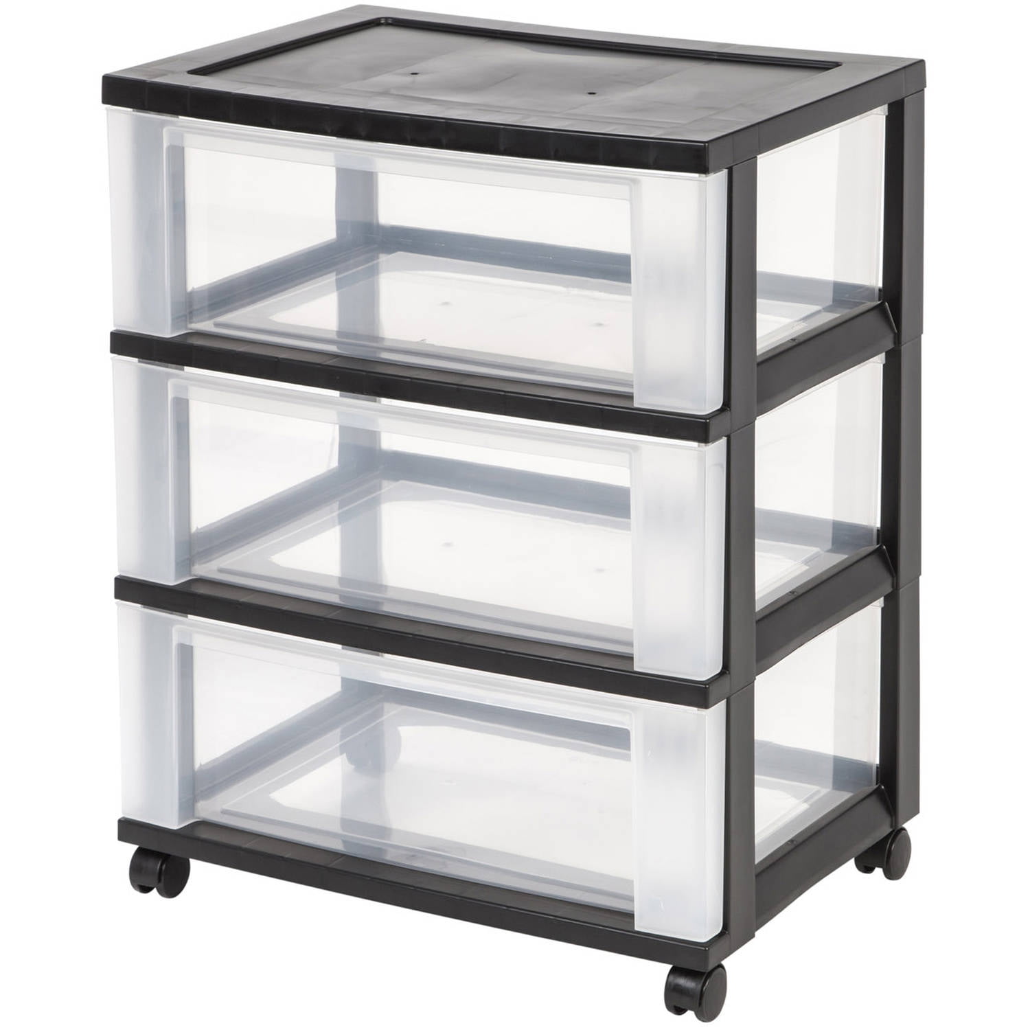 Iris 3 Drawer Rolling Storage Cart