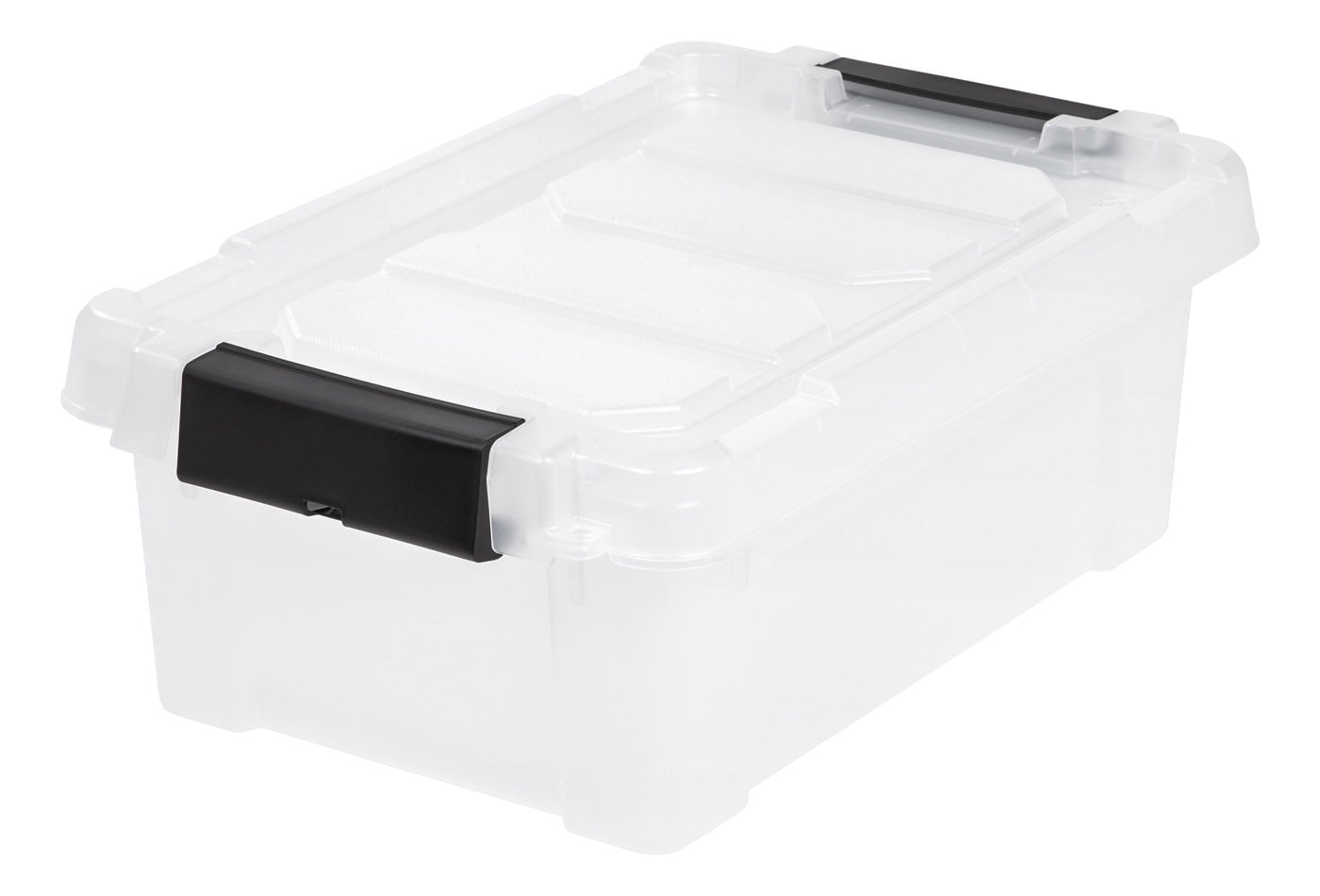 IRIS 3 Gal Lockable Heavy Duty Plastic Storage Bins Container with Lids ...