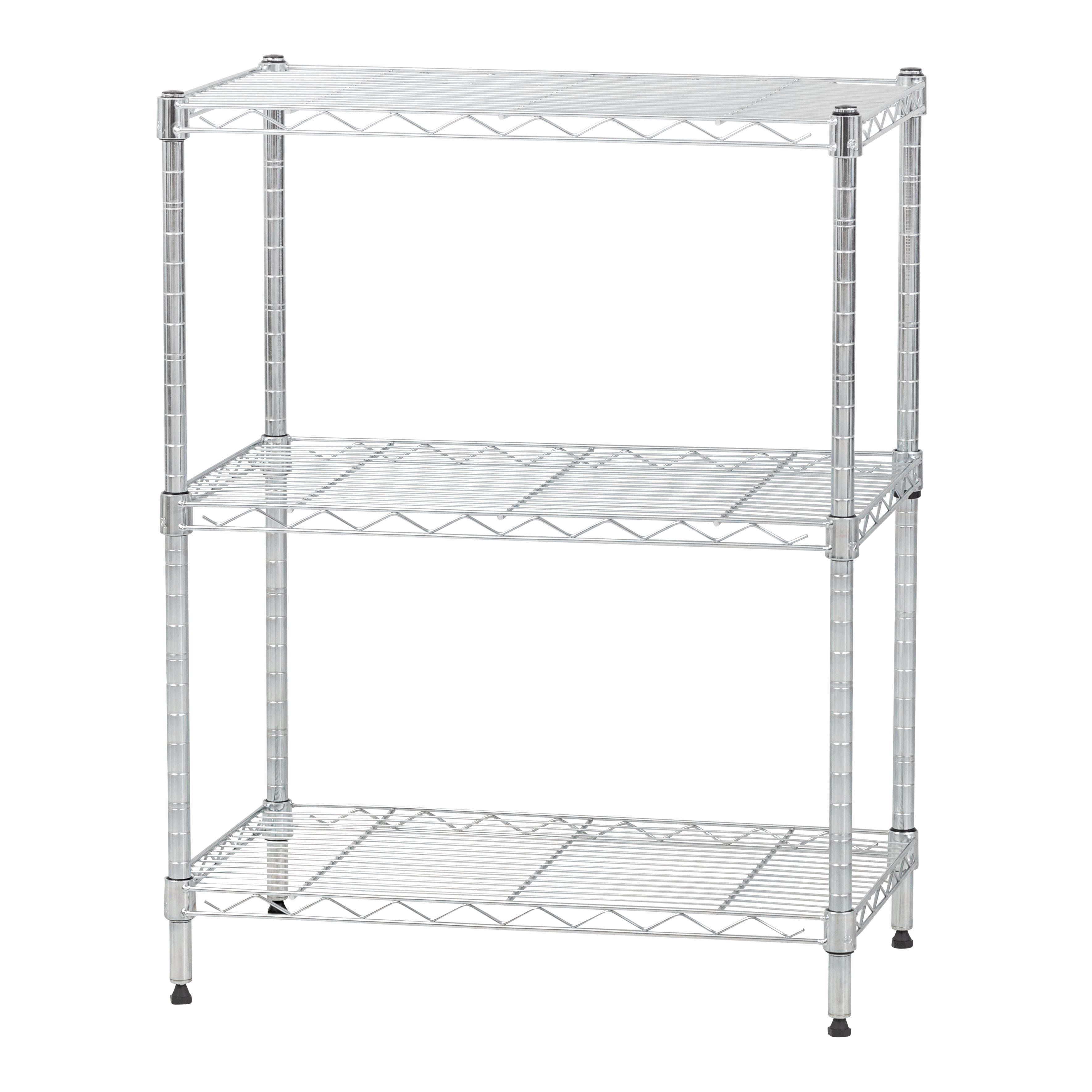 IRIS 3 Shelf Wire Storage Unit, Silver - Walmart.com