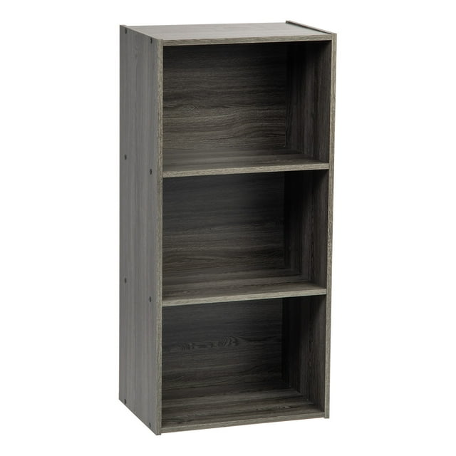IRIS 3-Tier Wood Storage Shelf, Gray - Walmart.com