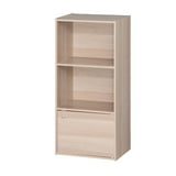 IRIS 3-Tier Wood Storage Shelf with Door, Light Brown - Walmart.com