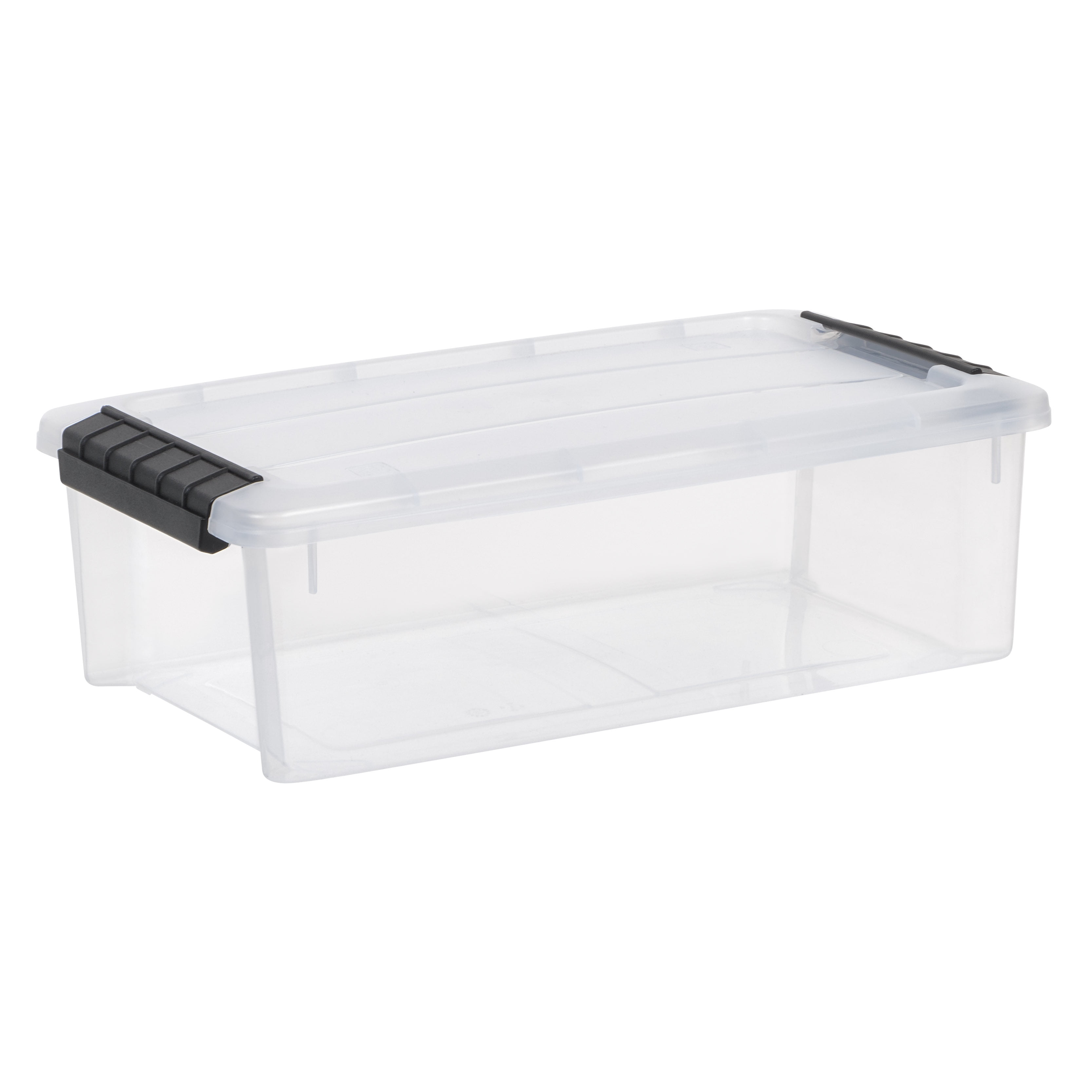 IRIS 5.8 Qt. Plastic Storage Bin with Lid, Stackable Storage Containers ...