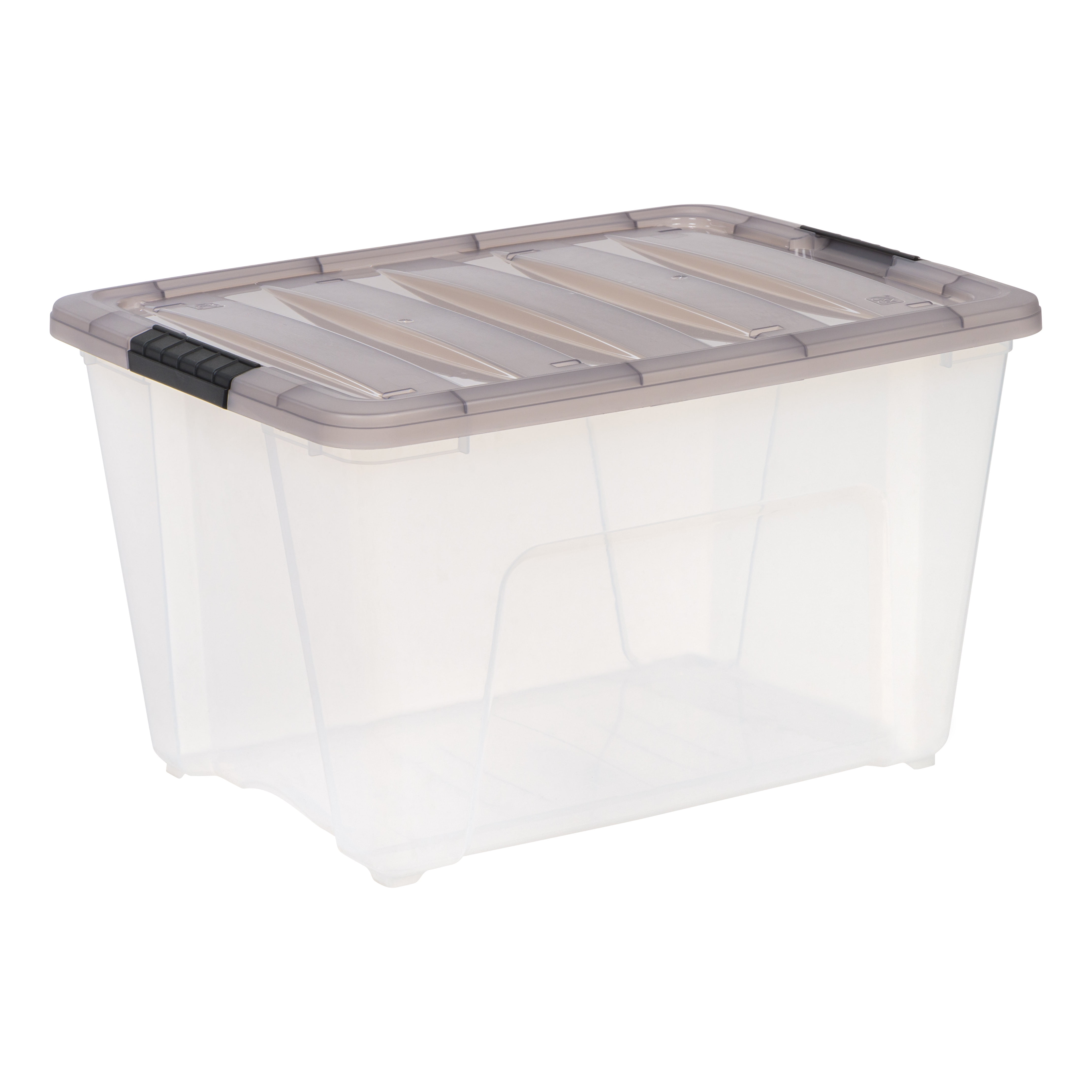 IRIS 53 Qt. Plastic Storage Bin with Lid, Stackable Storage Containers ...