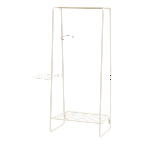 IRIS Clothes Rack with 1 Metal Shelf, Freestanding Clothing Racks for ...