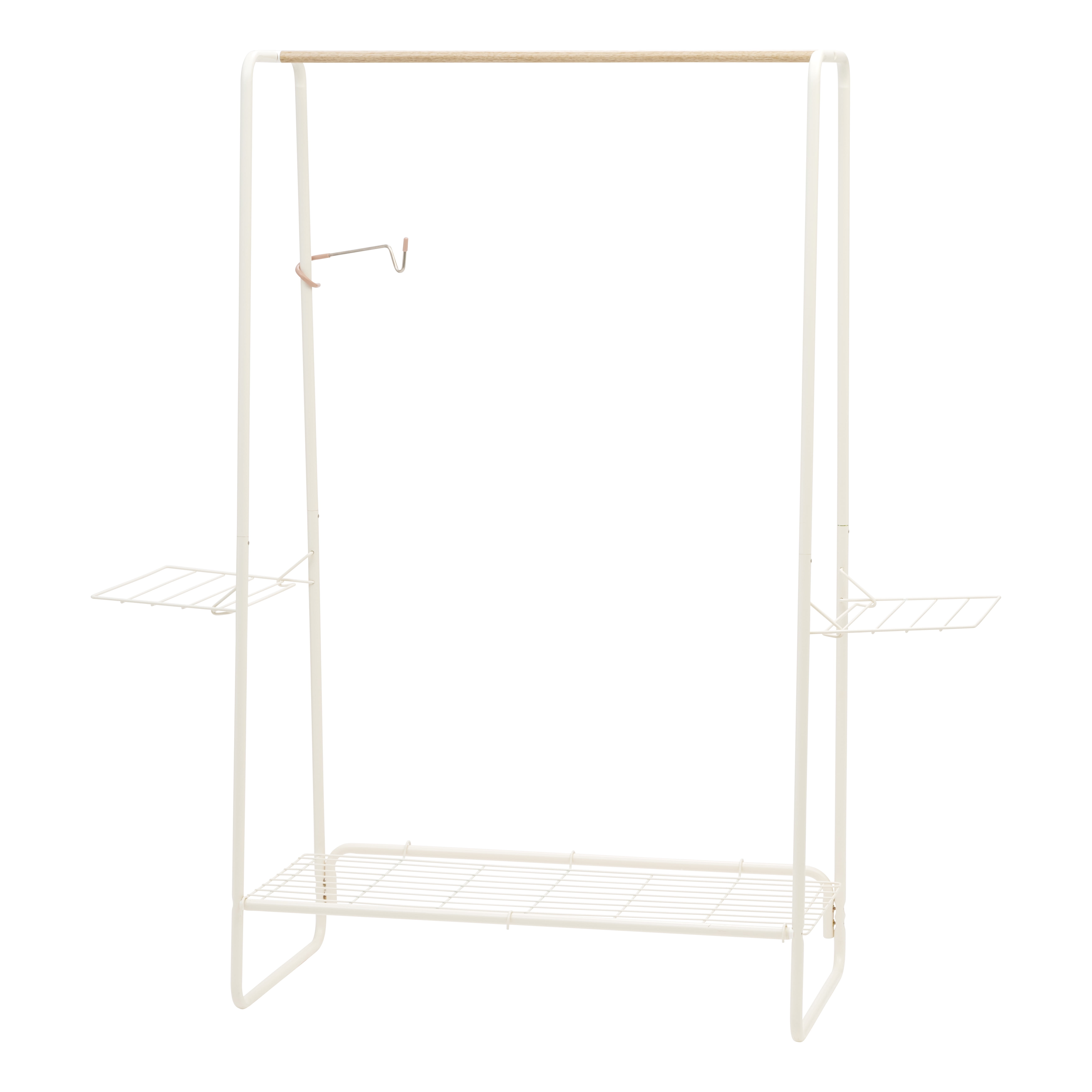 IRIS USA Clothes Rack with 3 Metal Shelves, Freestanding Clothing Racks ...