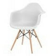 IRIS Plastic Shell Chair With Arm Rest, 2 Pack, White - Walmart.com