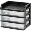 IRIS USA, Small 4-Drawer Compact Desktop Organizer, Stacking Desktop ...