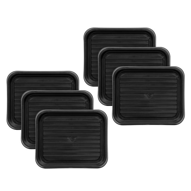 IRIS Small Shoe Tray, 6 Pack, Black - Walmart.com