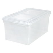 Storex Plastic File Tote Storage Box, Letter / Legal, Snap - On Lid ...