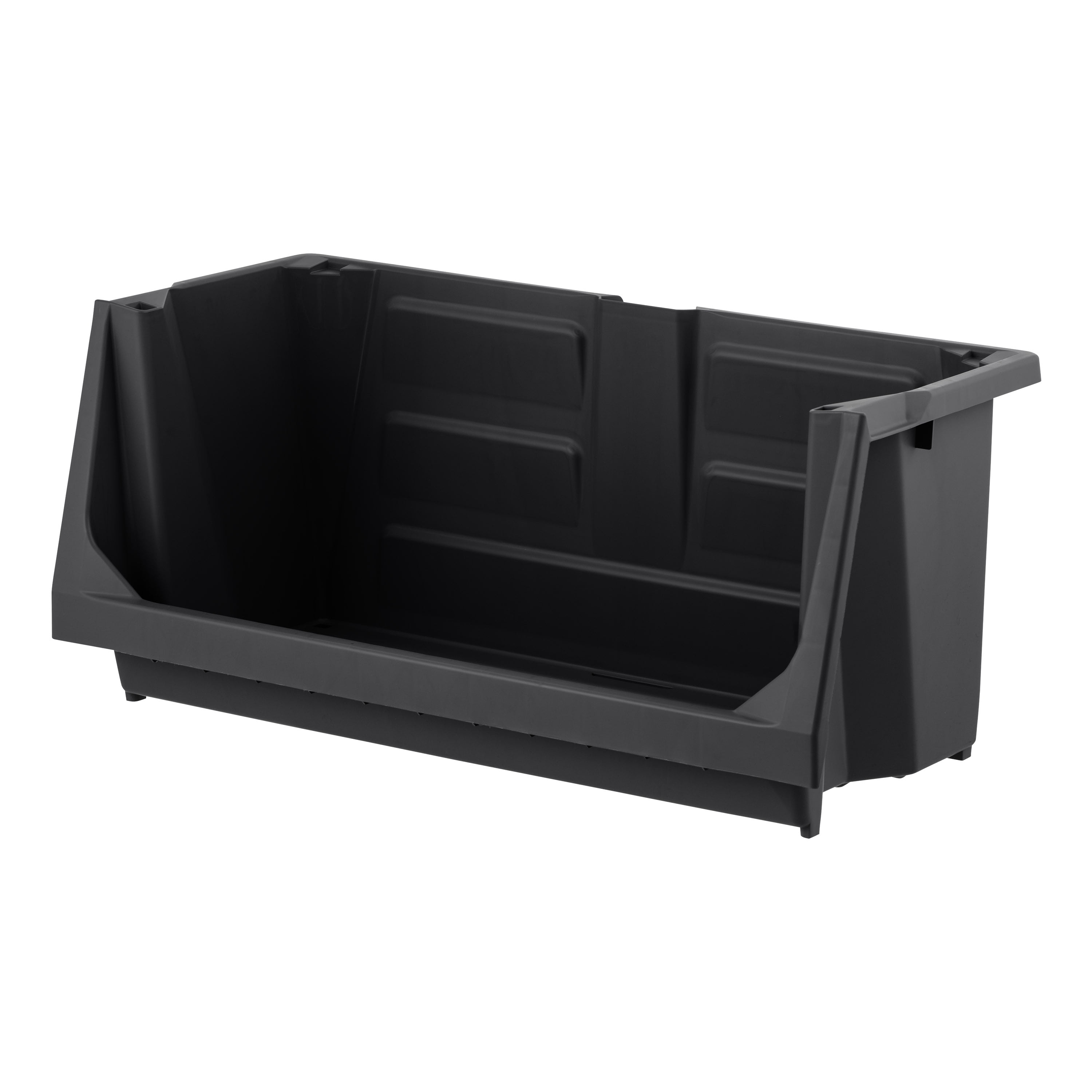 IRIS Stackable Storage Bins Open Front Heavy Duty Garage Organization ...