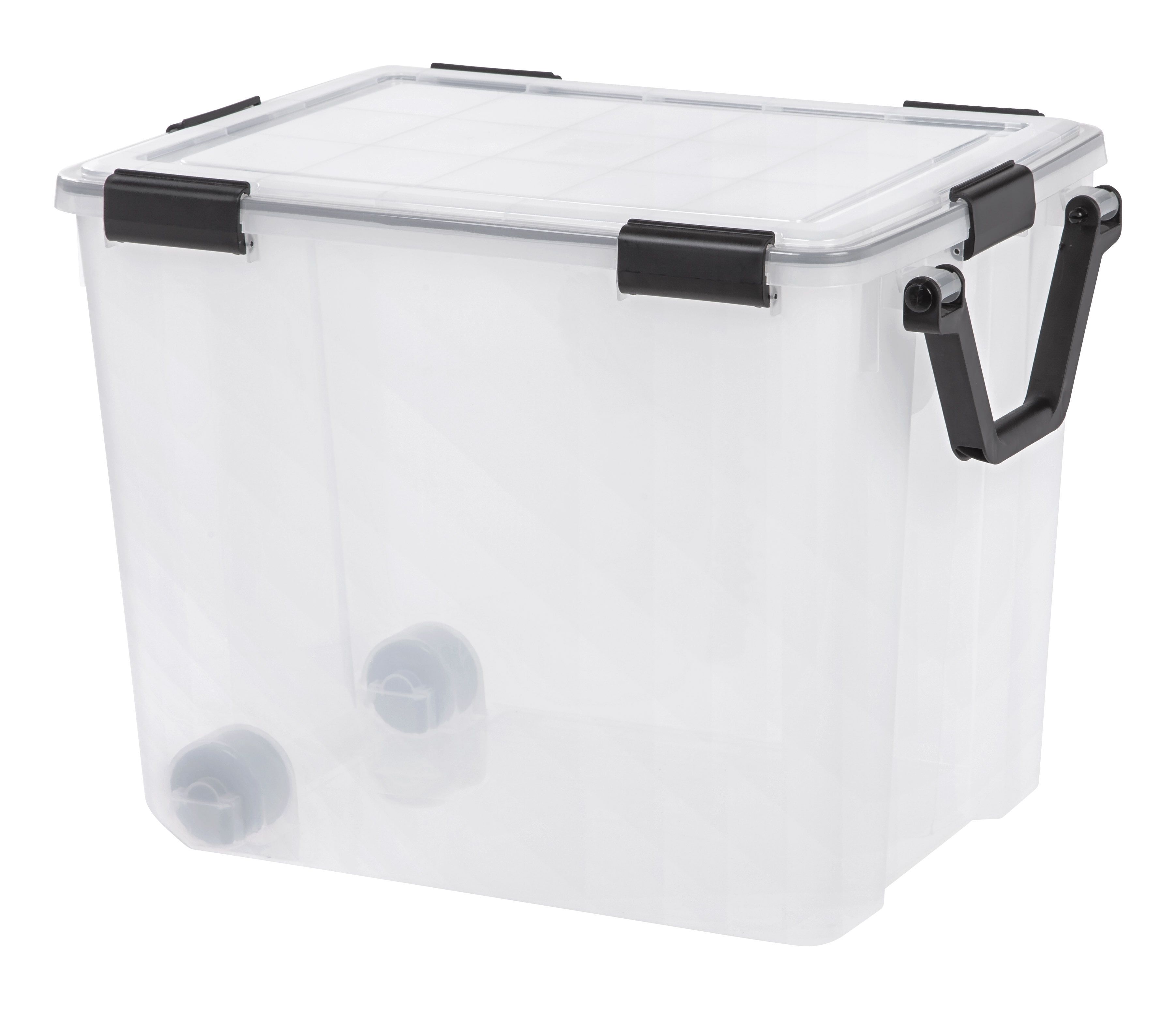 IRIS USA 103 Qt. Stackable Large Plastic Storage Bins with Sealed Lids ...